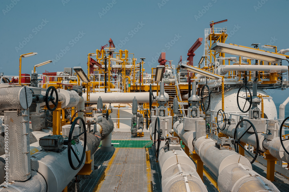 FPSO vessel deck Stock Photo | Adobe Stock