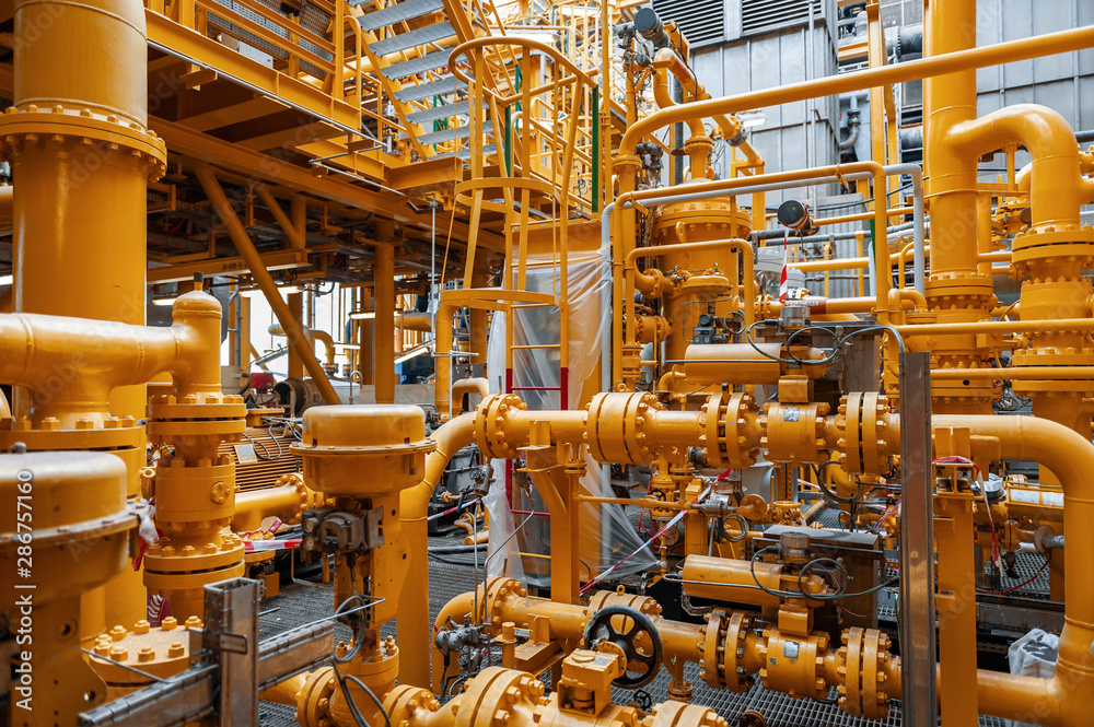 Inside view of FPSO vessel Stock Photo | Adobe Stock