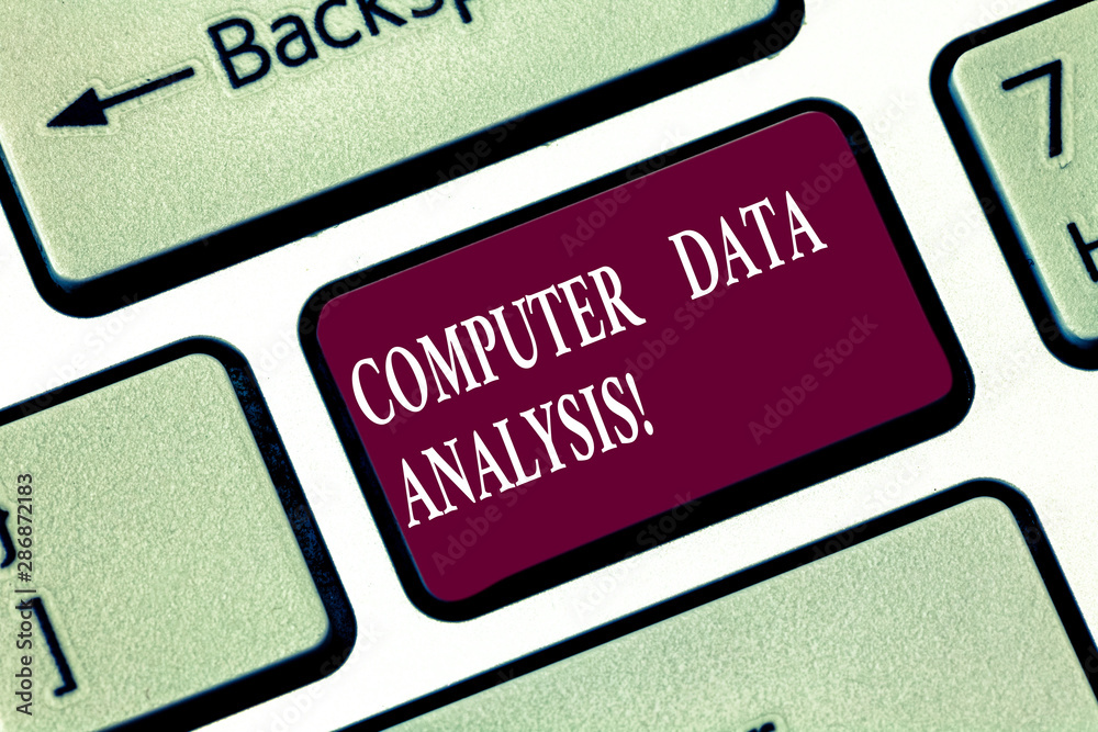 Writing note showing Computer Data Analysis. Business photo showcasing ...