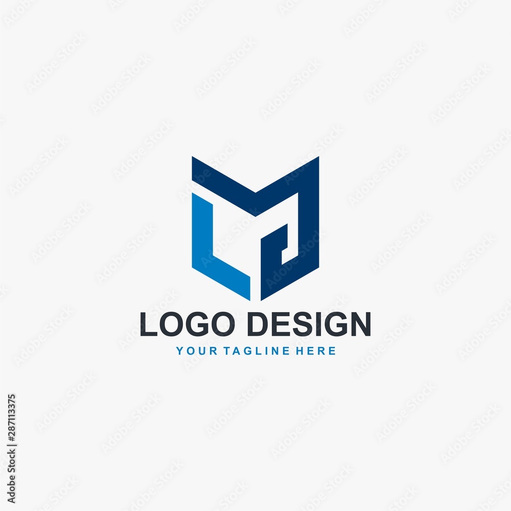 Letter MLG logo design vector. Monogram LG logo design. Outline type ...