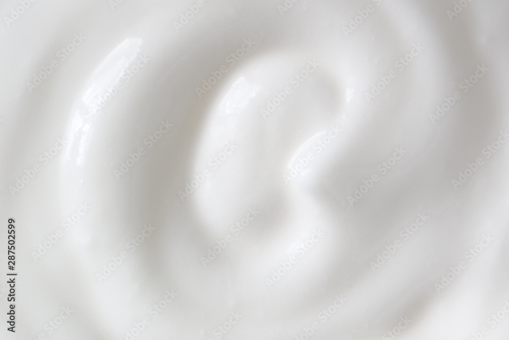 Greek yogurt, sour cream texture. White creamy dairy food background ...