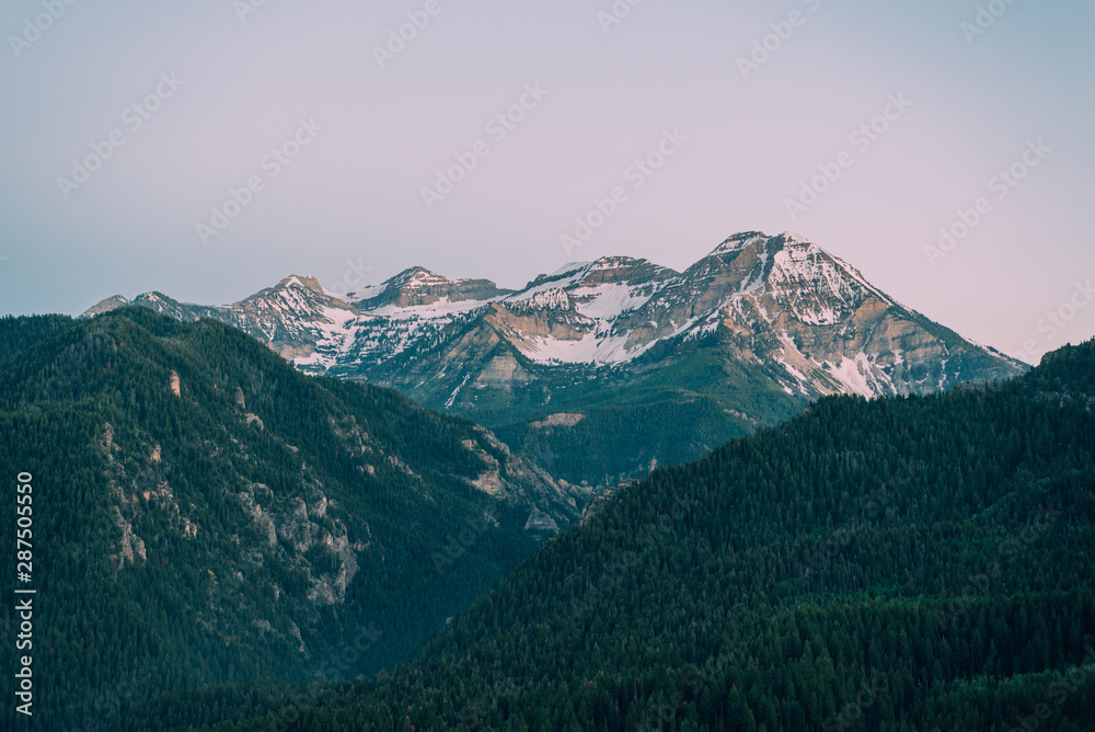 Mountains near the Alpine Loop Scenic Byway in American Fork Canyon ...