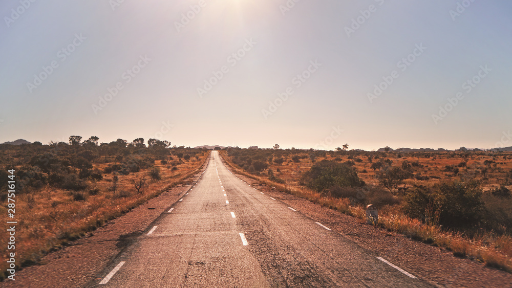 ภาพถ่าย Stock Legendary RN7 - stands for Route Nationale - road going ...
