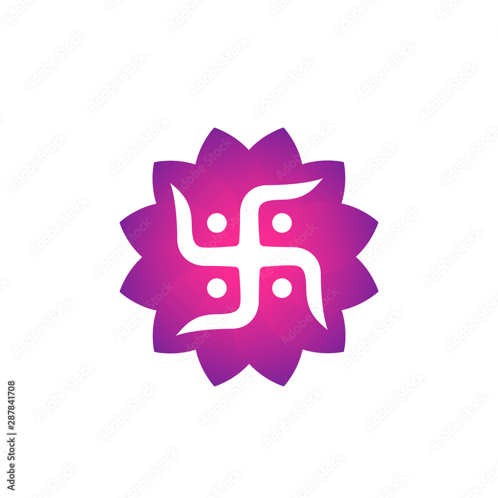 hindu swastika symbol, vector art Stock Vector | Adobe Stock