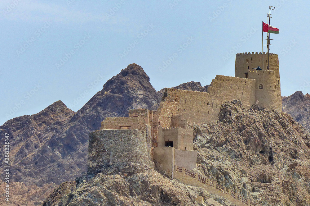Muttrah Fort Muscat (مسقط, Maskat) Sultanate of Oman Stock Photo ...