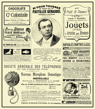 Vintage French Advertisement Free Stock Photo - Public Domain Pictures