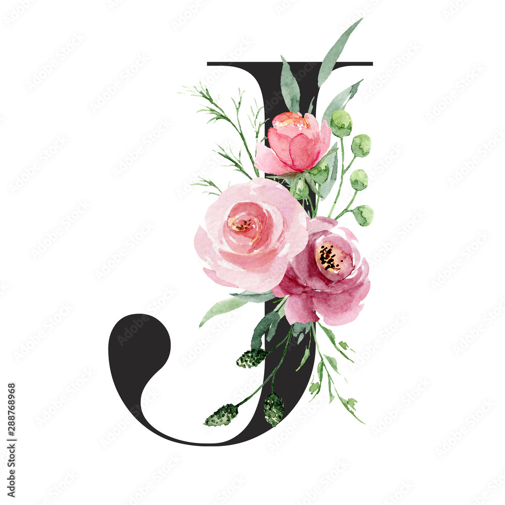The Letter J In Flowers