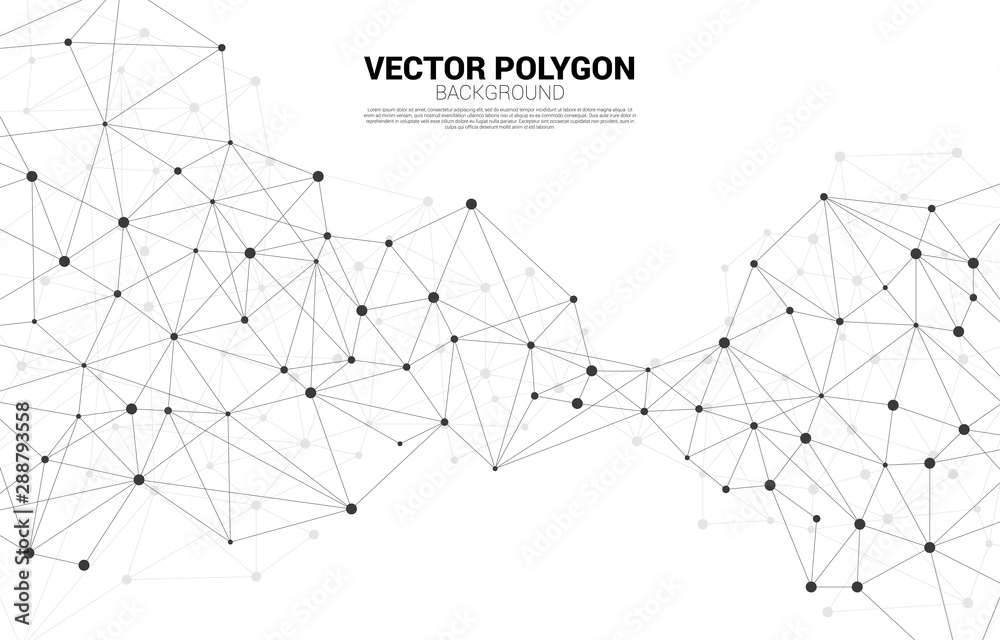 Network Connecting dot polygon background. Concept of Network Business ... Network Connecting dot polygon background. Concept of Network Business ...