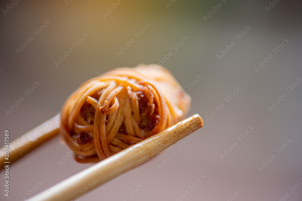 "Moo Sarong" is Thai traditional snack made with minced pork, mixed ...