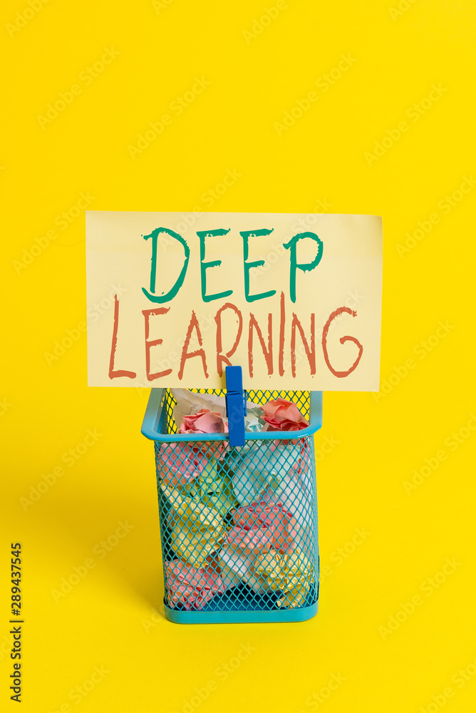 Handwriting text Deep Learning. Conceptual photo Hierarchical ...