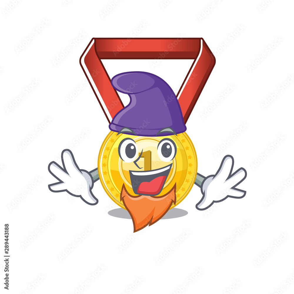 Elf gold medal stored in character drawer Stock Vector | Adobe Stock