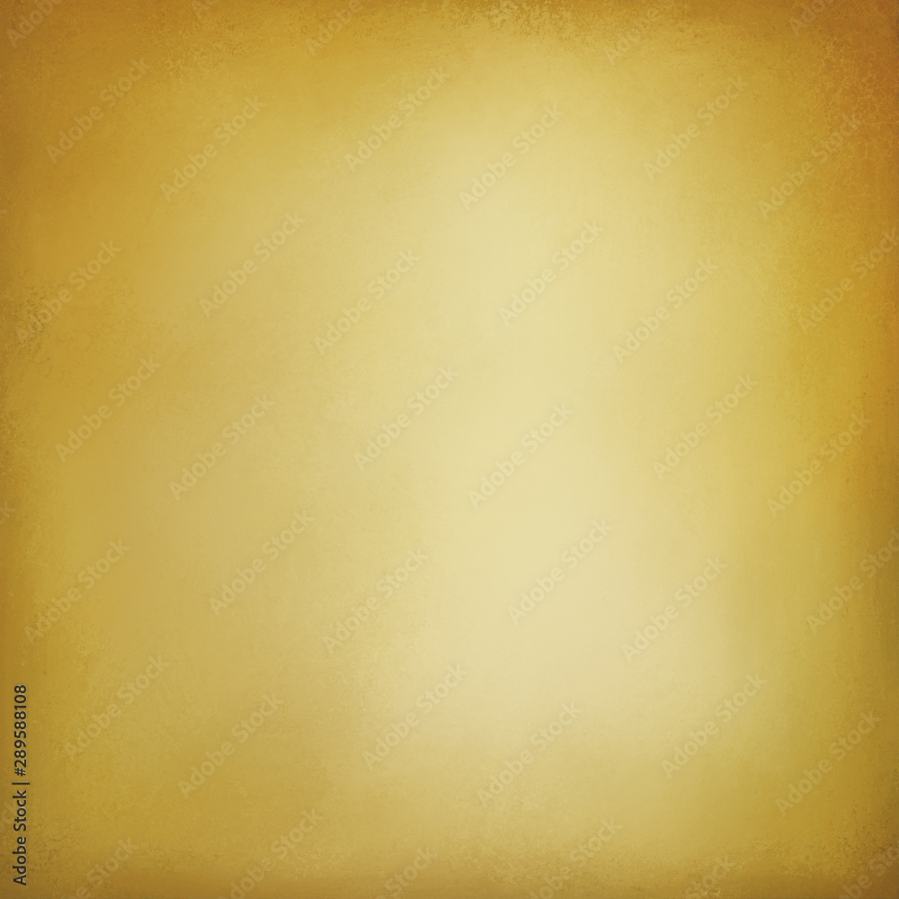 abstract yellow gold background with white shine and faint vignette ...
