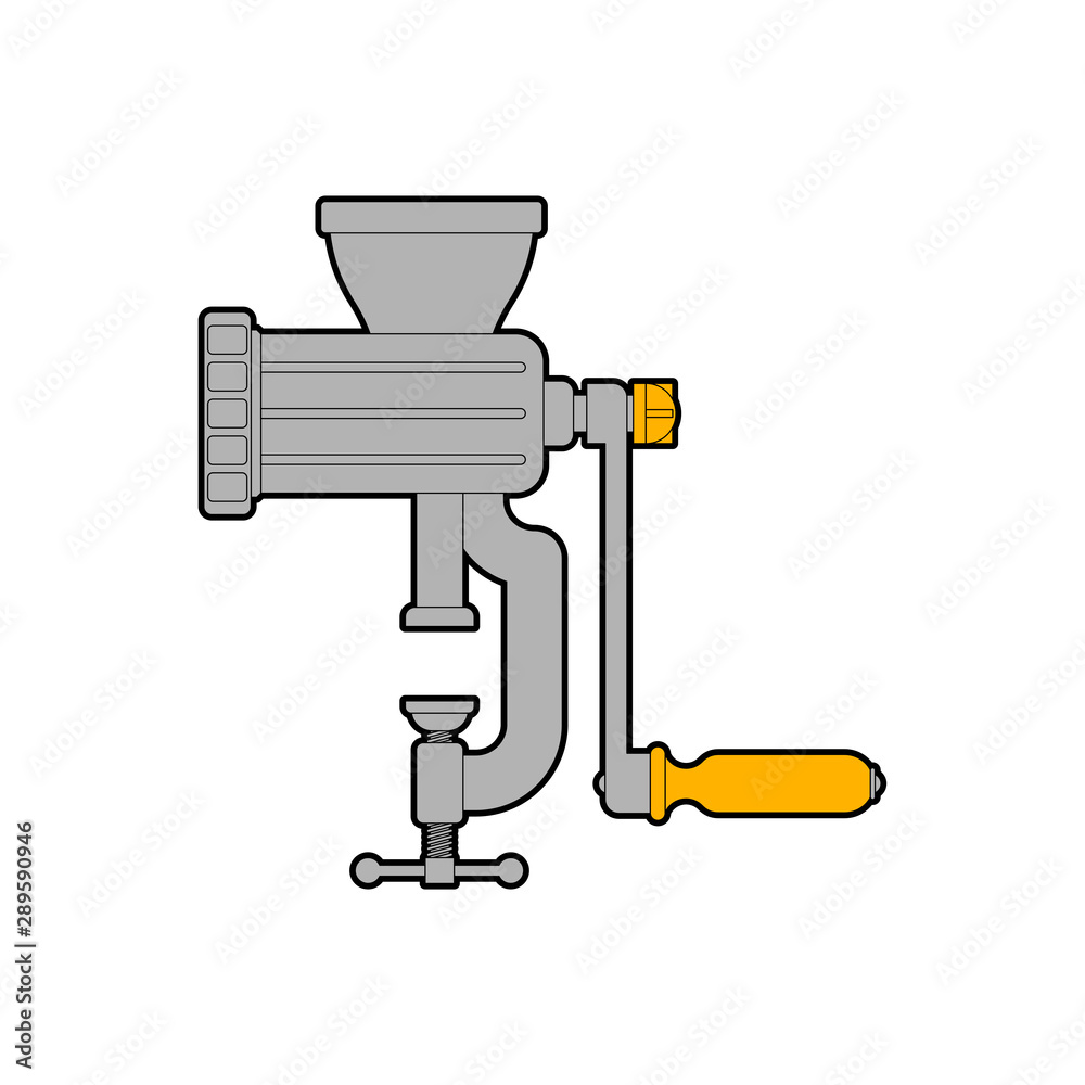 Meat grinder isolated. hasher cartoon. mincer vector illustration Stock ...