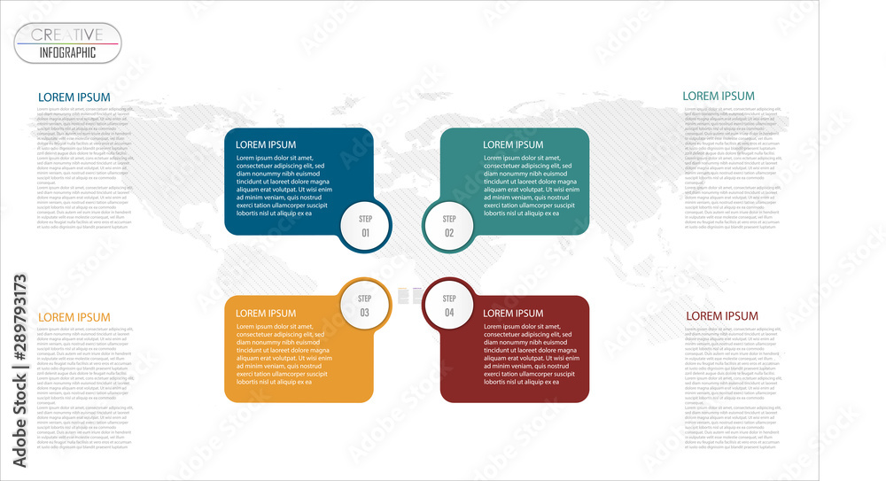Infographic Diagram design with step process flowchart for Business and ...