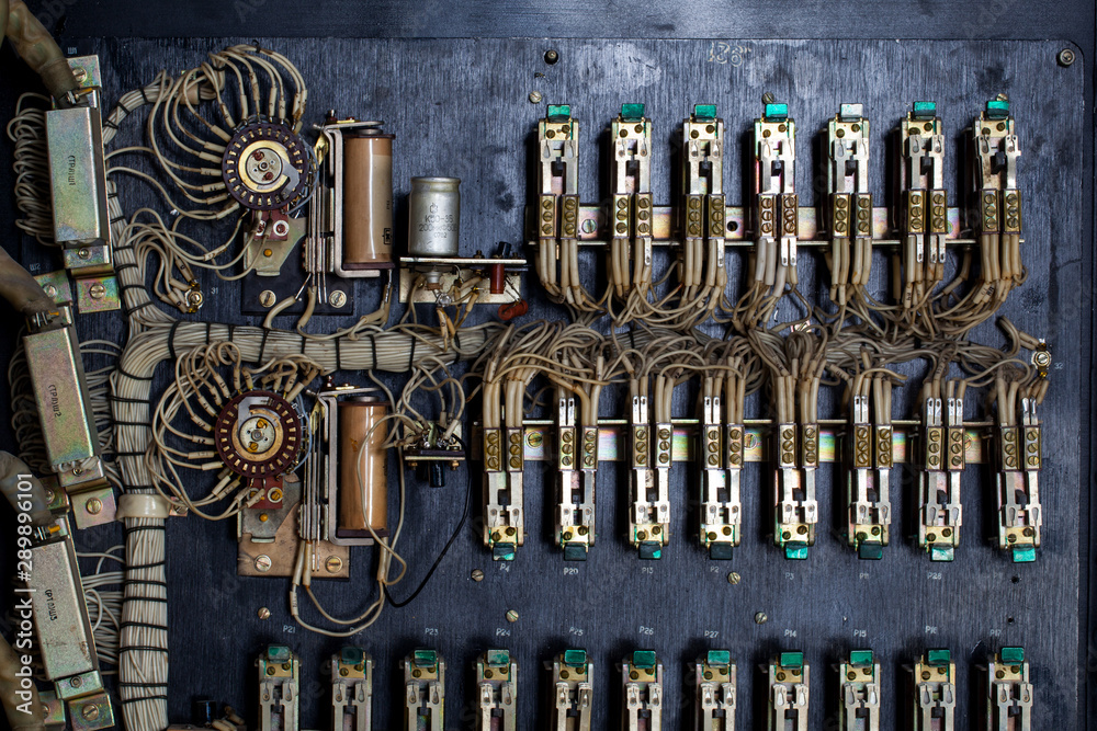 vintage electrical circuits Stock Photo | Adobe Stock