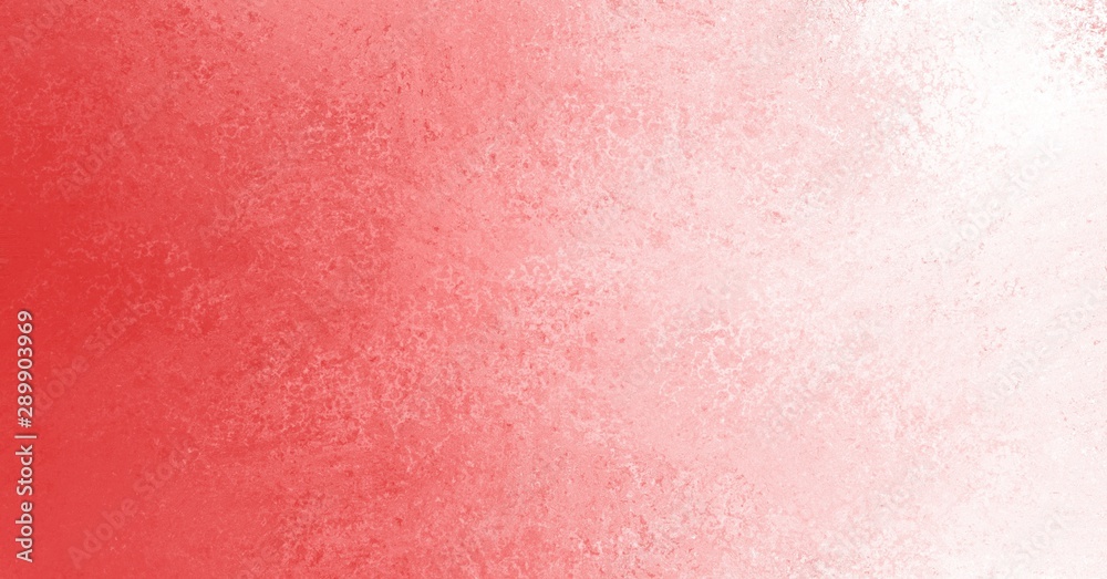Red and white gradient background colors with old paint texture in ...