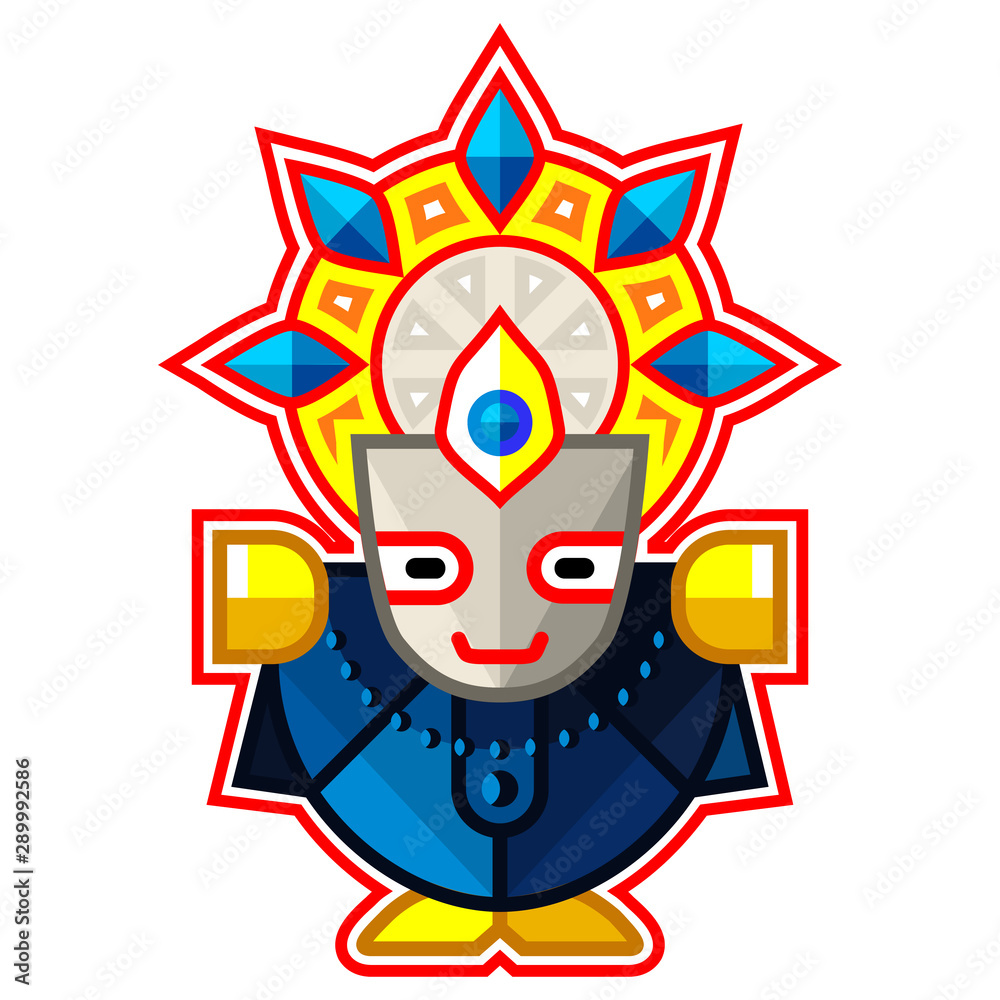 Shri Balabhadra - Lord of the Universe, Indian God. Ratha Yatra hindu ...