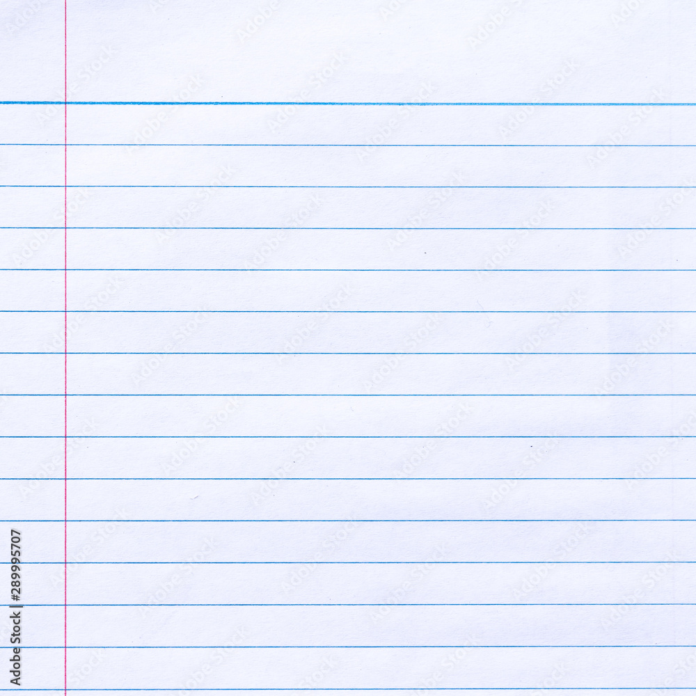 Notebook Lined Paper texture Background Stock Photo | Adobe Stock