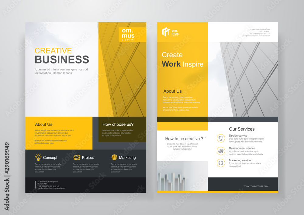 Corporate Business Cover Design Template. Can use to Brochure, Flyer ...