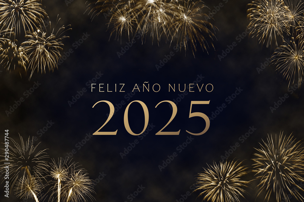 Ilustraci n De Stock Feliz A o Nuevo 2025 Adobe Stock