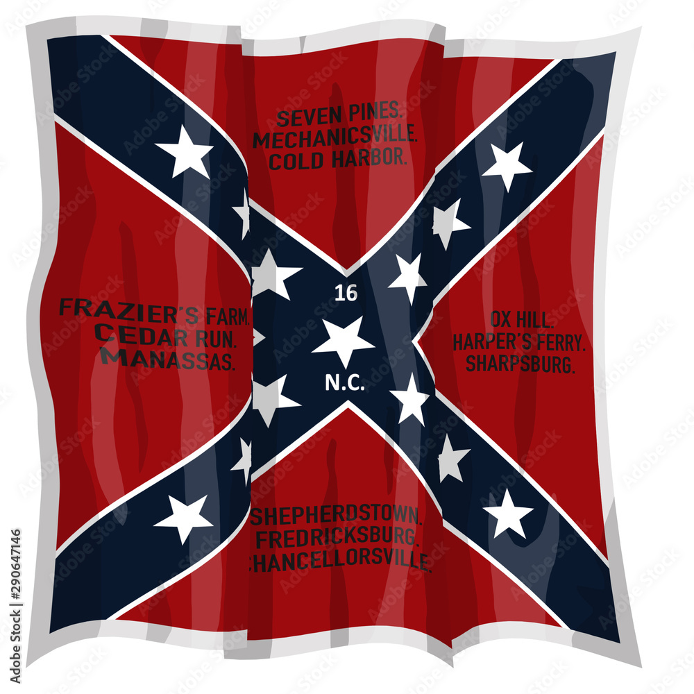 Confederate Flag Civil War 1864