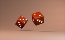 Two Dice Fly On The Roll Free Stock Photo - Public Domain Pictures