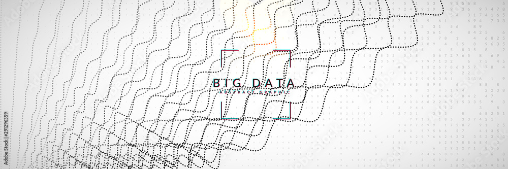 Big data background. Digital technology abstract concept. Artificial intelligence and deep ...