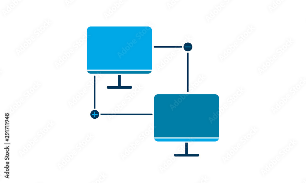 LAN icon for local area networks Stock Vector | Adobe Stock