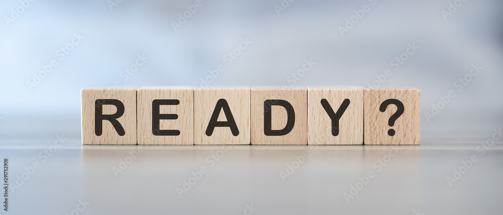 Word ready on cubes Stock Photo | Adobe Stock