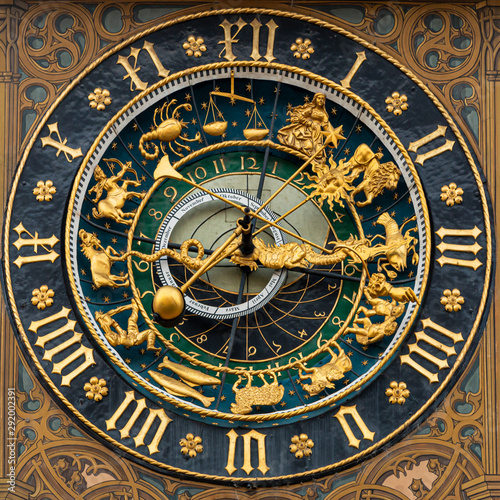 old astronomical clock-astrology Stock Photo | Adobe Stock
