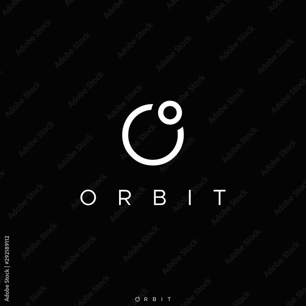 letter "O" for orbit modern logo design Stock Vector | Adobe Stock