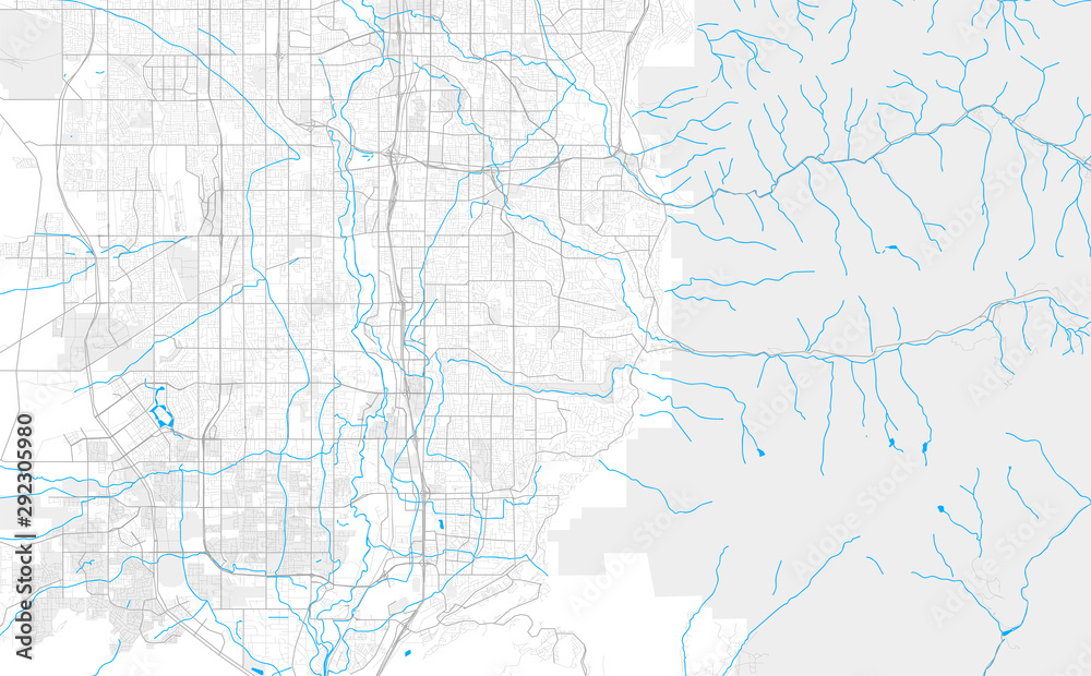 Rich detailed vector map of Sandy, Utah, USA Stock Vector | Adobe Stock