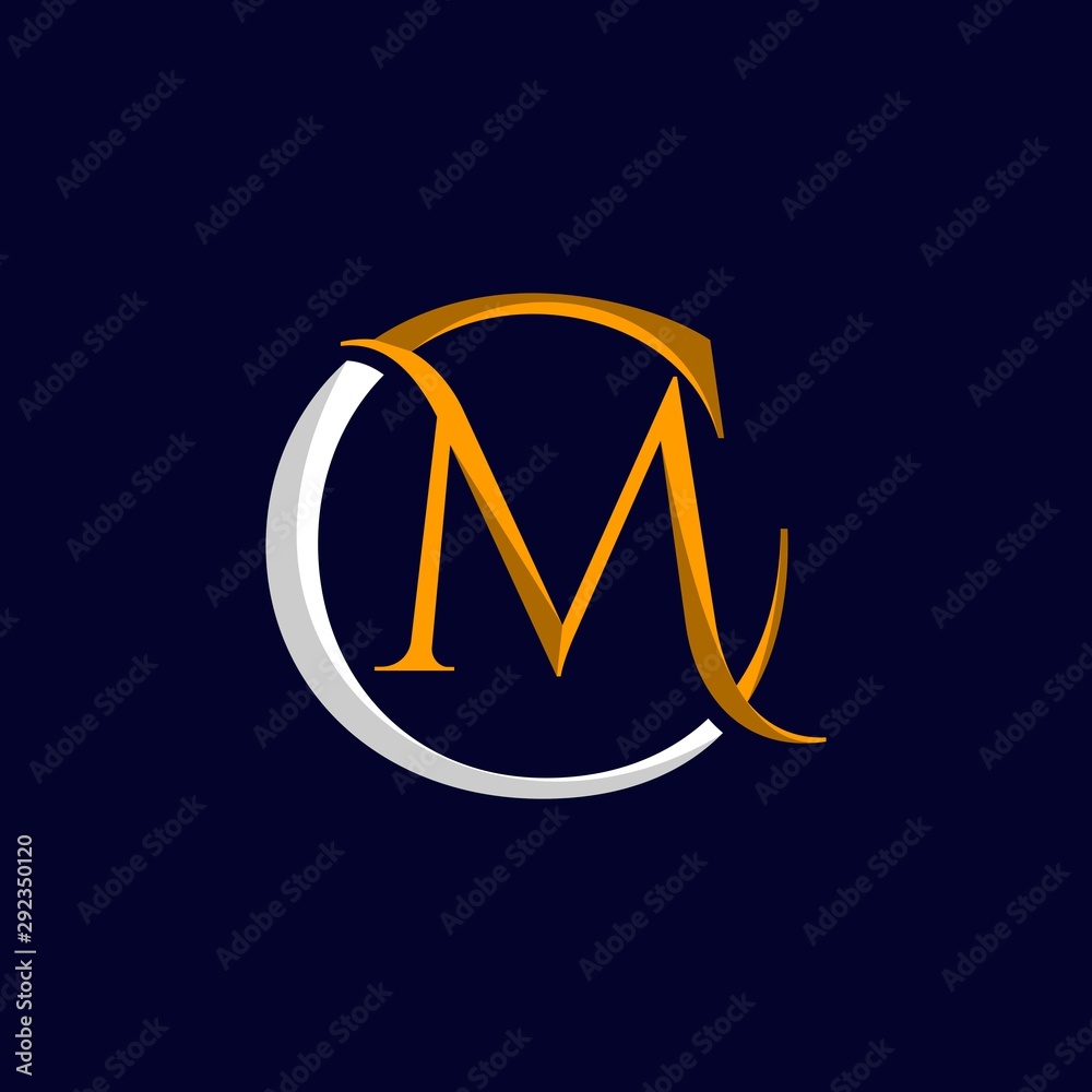 Letter CM Typography Creative Abstract Icon Logo Design Template ...