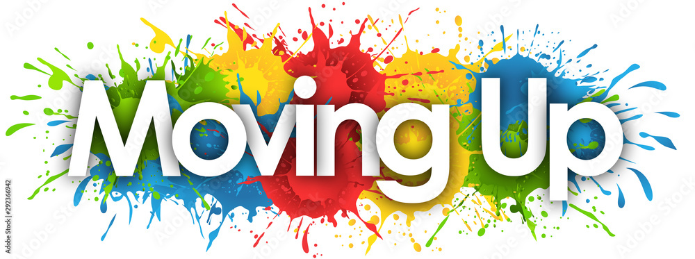 Moving Up in splash’s background Stock Illustration | Adobe Stock