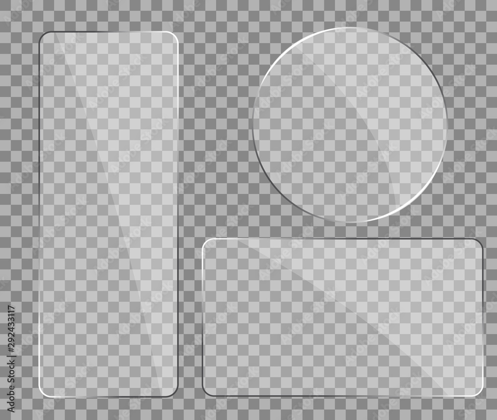 Texture of glass with reflection effect in mockup style. Realistic ...