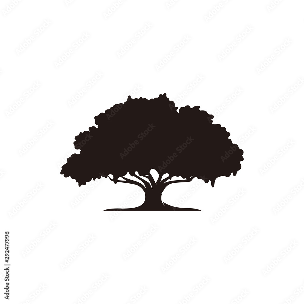 Oak tree icon vector Stock Vector | Adobe Stock