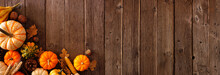 Pumpkins And Gourds On Wood Table Free Stock Photo - Public Domain Pictures