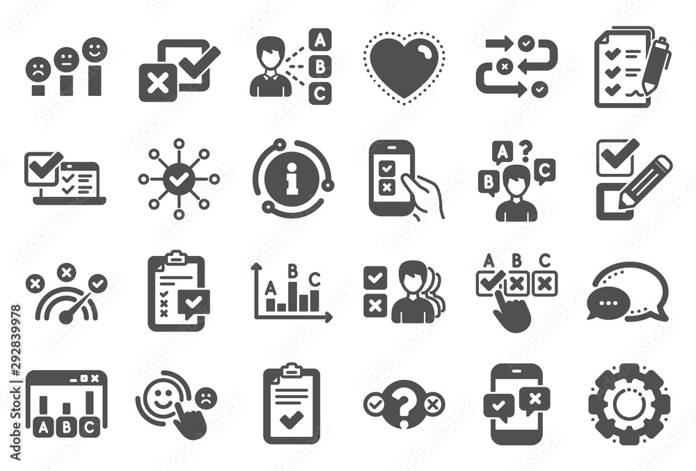 Survey, Report review icons. Opinion, Customer satisfaction feedback ...