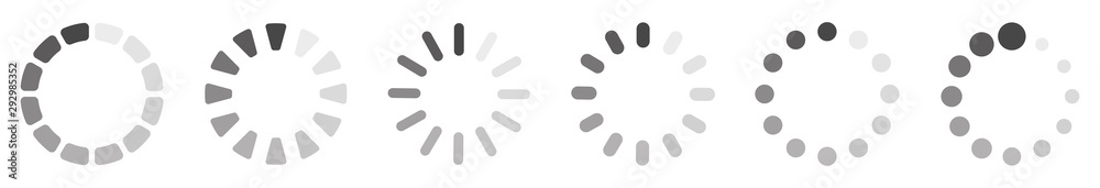 Loading icon collection. Vector illustration Stock Vector | Adobe Stock