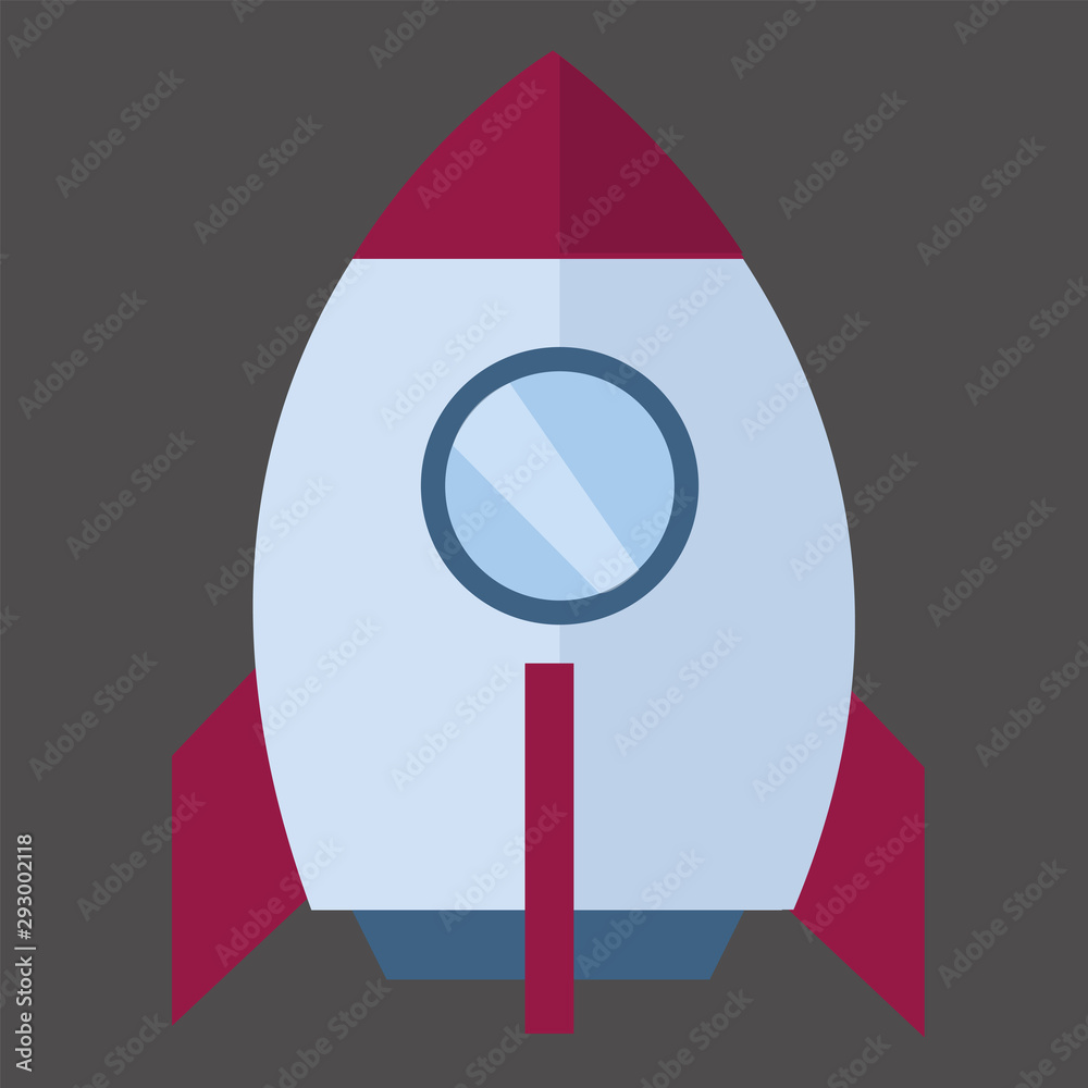 เวกเตอร์ Stock Vector cartoon illustration of a rocket. | Adobe Stock