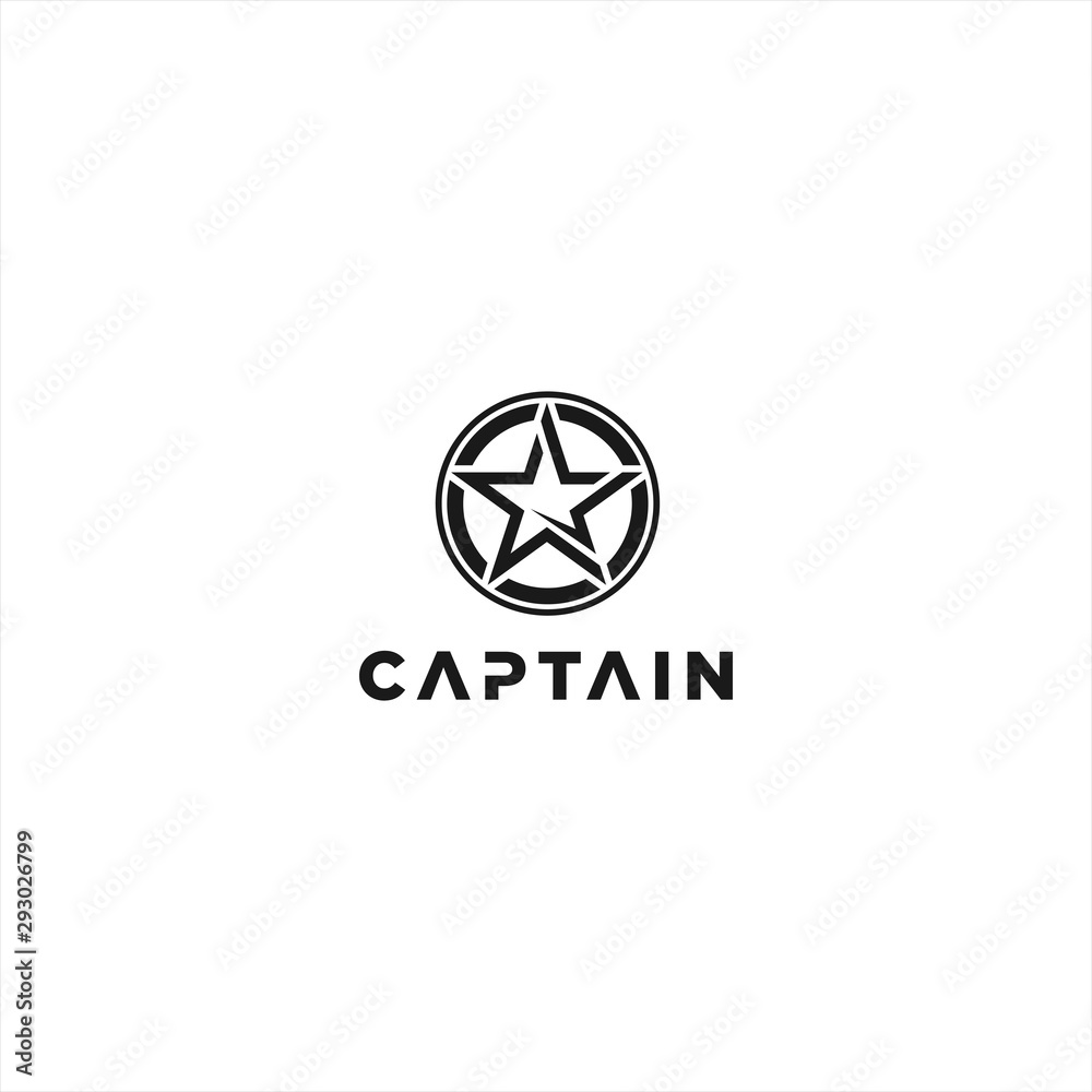 Captain Logo Design Inspiration idea Stock Vector | Adobe Stock