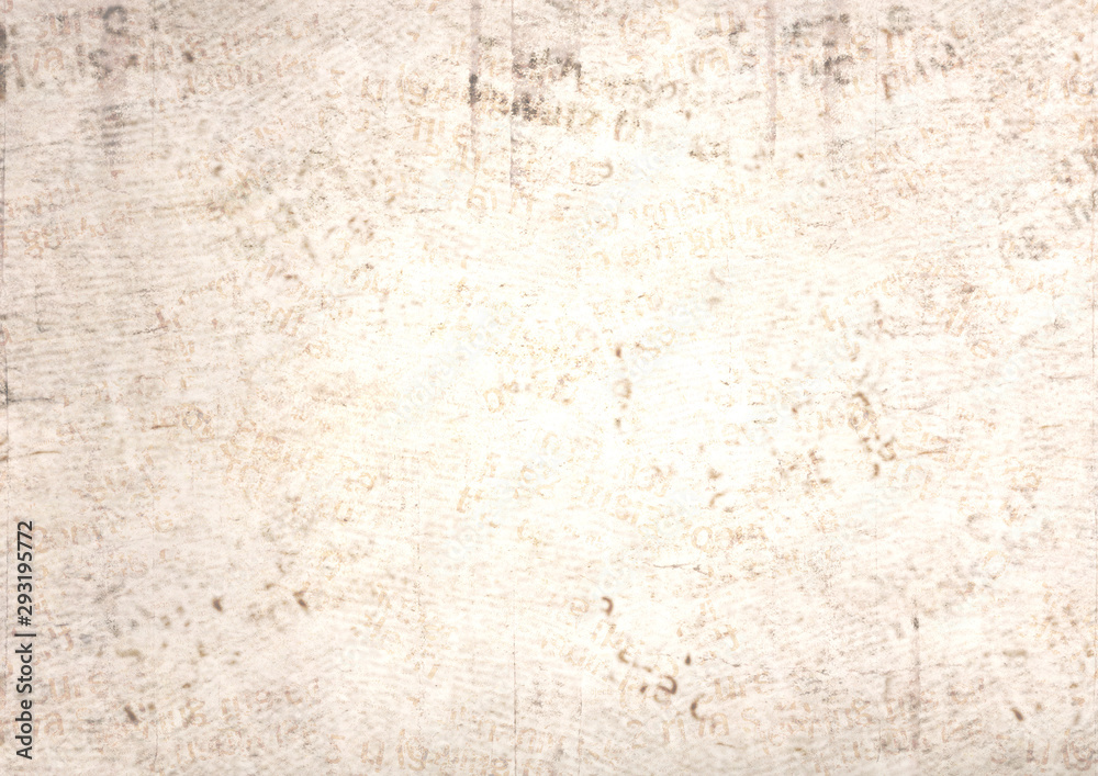 Vintage grunge newspaper paper texture background. Blurred old ...