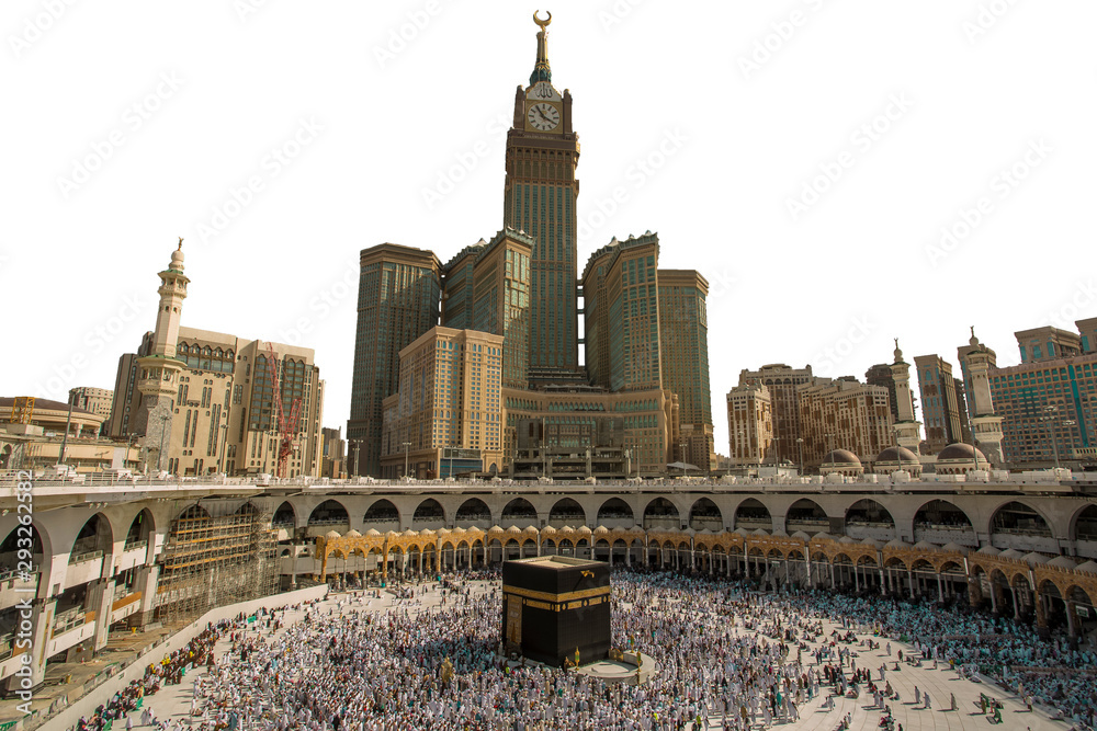 Skyline of MECCA SAUDI ARABIA,April-2018, royal clock tower in makkah ...