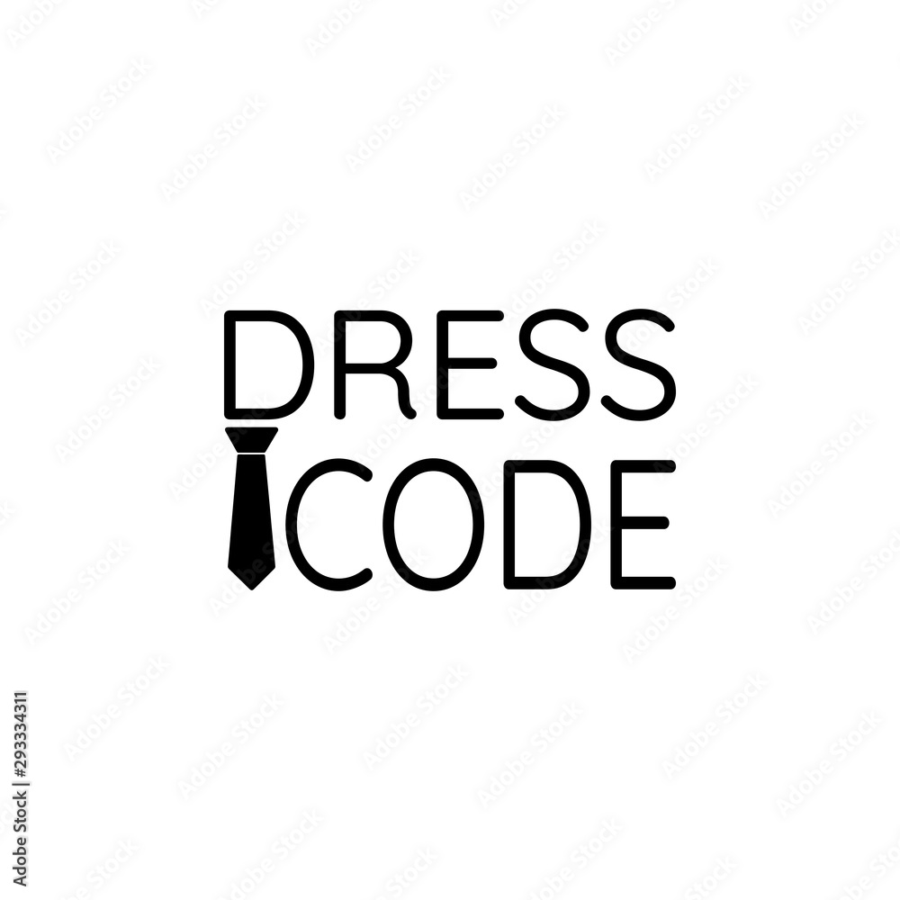 Dress code icon sign vector for t-shirt graphics, banner, fashion ...
