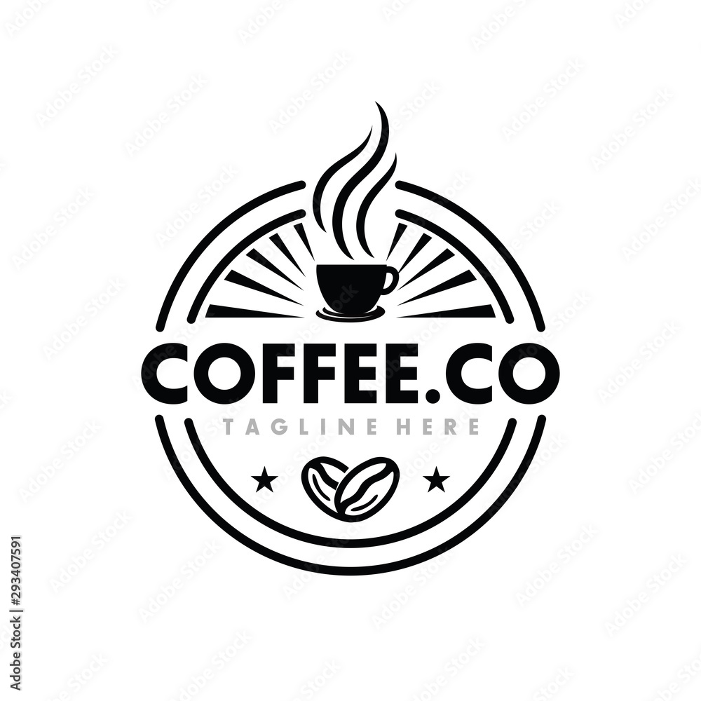 Coffee, Coffe Shop, Cafe Logo Design Inspiration Vector Stock Vector ...