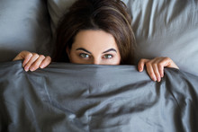 Girl, Look, Under The Blanket Free Stock Photo - Public Domain Pictures