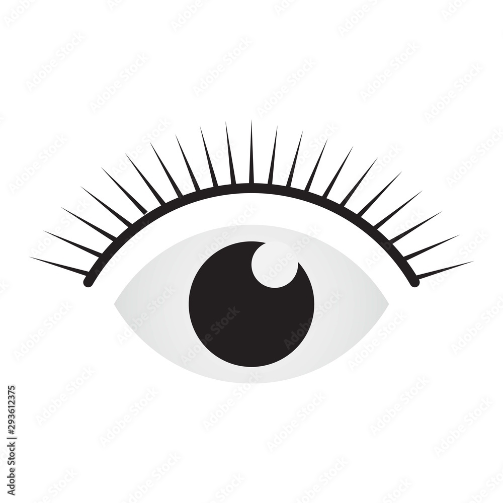 Eye retina scan or optometry eye exam line art icon for medical apps ...