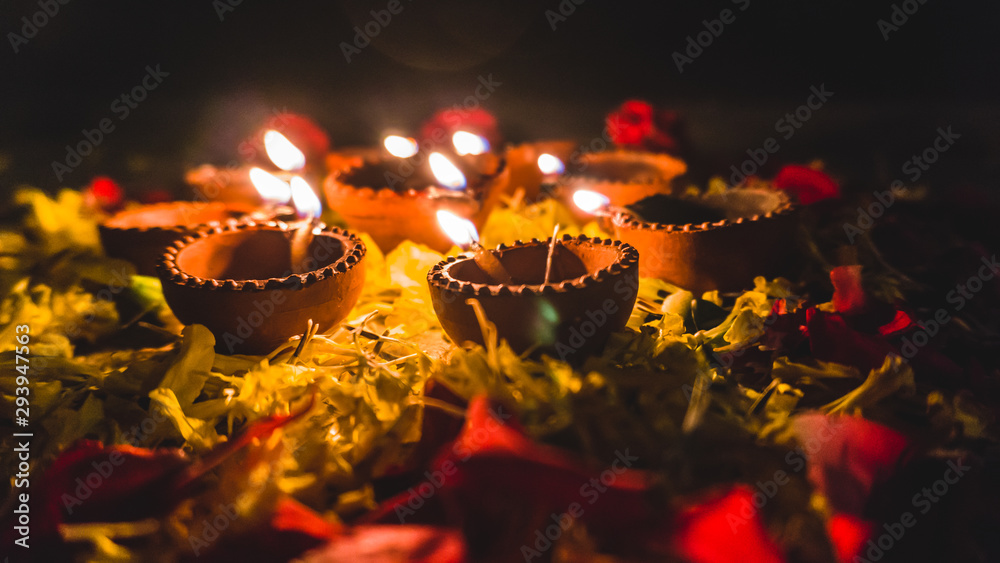 Diwali Diya(oil lamp) also known as diva. Diwali is biggest festival of ...