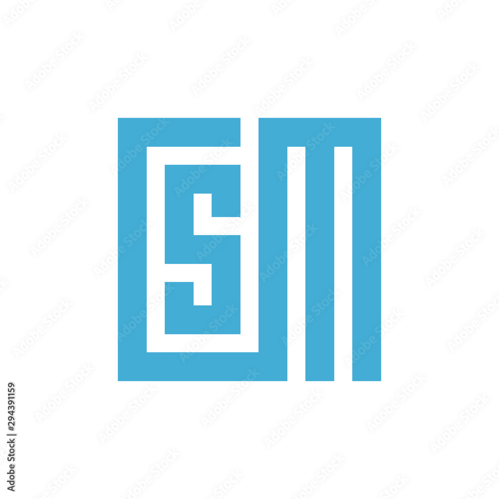 Initial letter CSM logo design, business company vector logo template ...