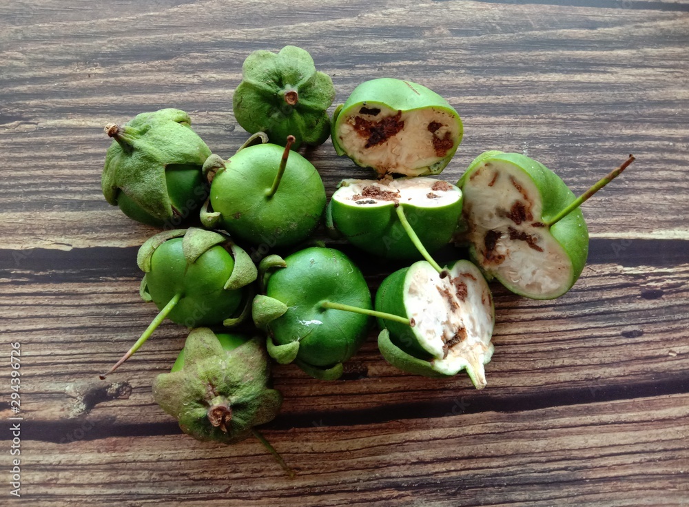 Sonneratia ovata, flower, fruits on tree and Mangrove forests have ...